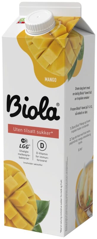 BIOLA SYRNET MELK MANGO ZERO 1L - TOOLBOX AS